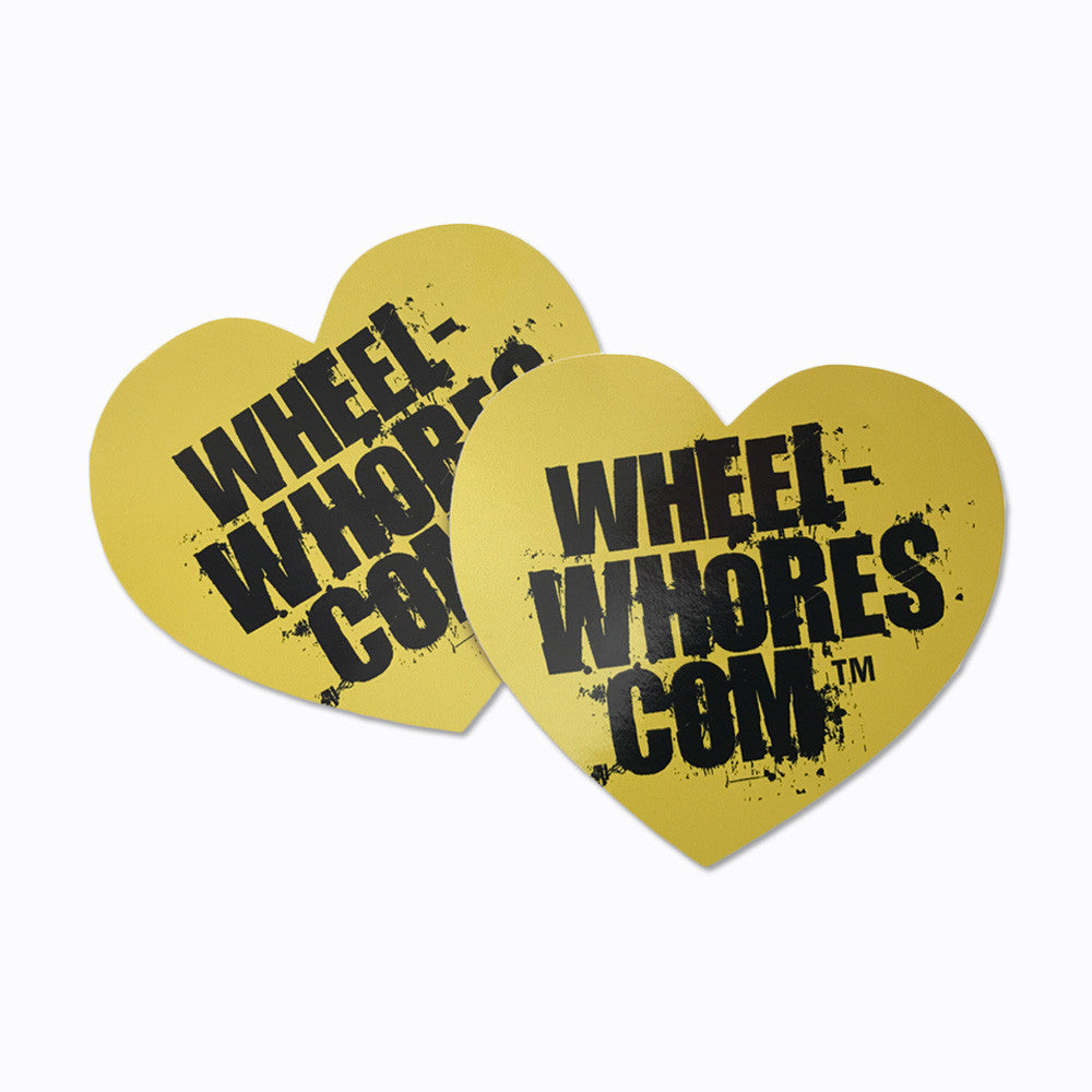 Small Yellow Heart (Sticker Pack) – Wheel Whores